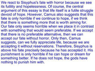 The myth of sisyphus | PPT