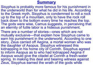 The myth of sisyphus | PPT