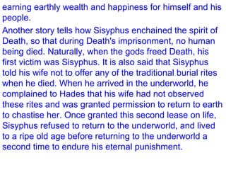 The myth of sisyphus | PPT