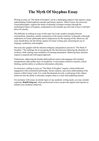 The Myth Of Sisyphus Essay.pdf
