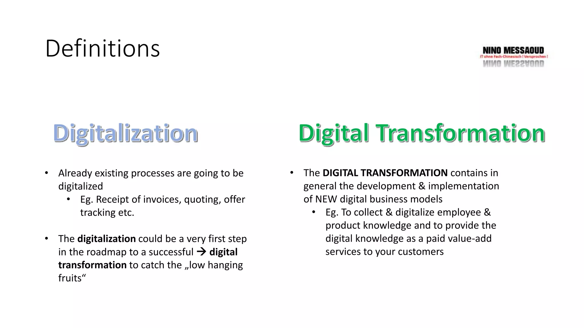 The myths about digitalization vs digital transformation | PPT