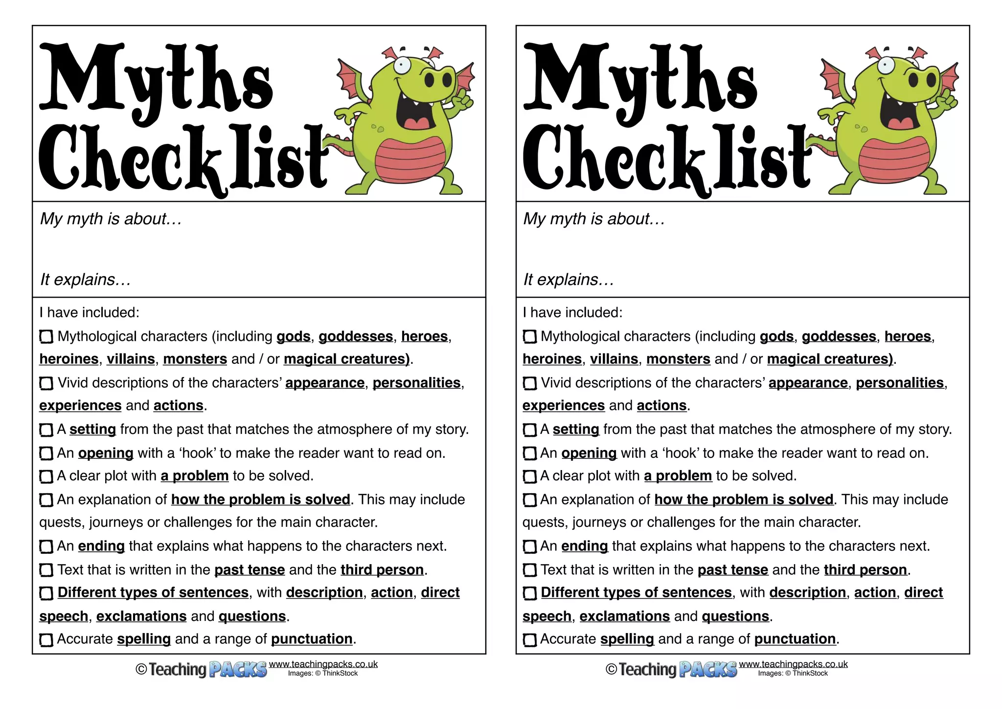 The Myths and Legends Pack | PDF