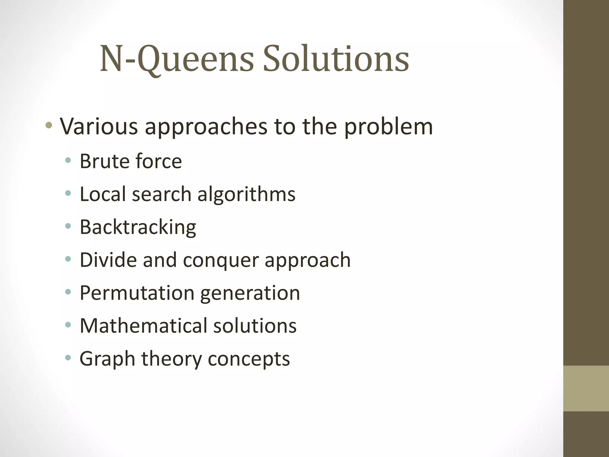 The n Queen Problem | PPTX