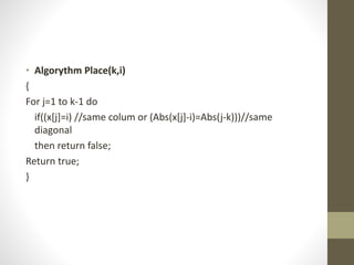 The n Queen Problem | PPT