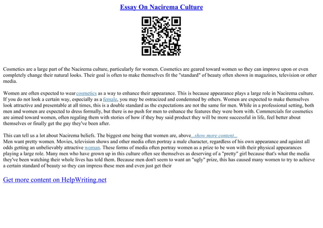 The Nacirema Tribe | PDF