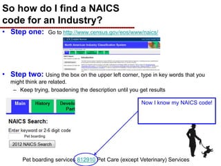 The NAICS System | PPSX