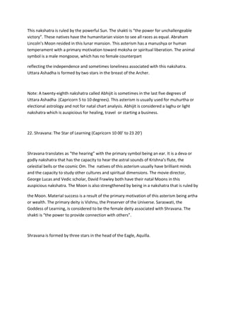 The nakshatras of vedic astrology ancient & contemporary usage ...