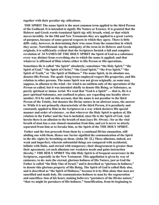 The names and titles of the holy spirit | RTF