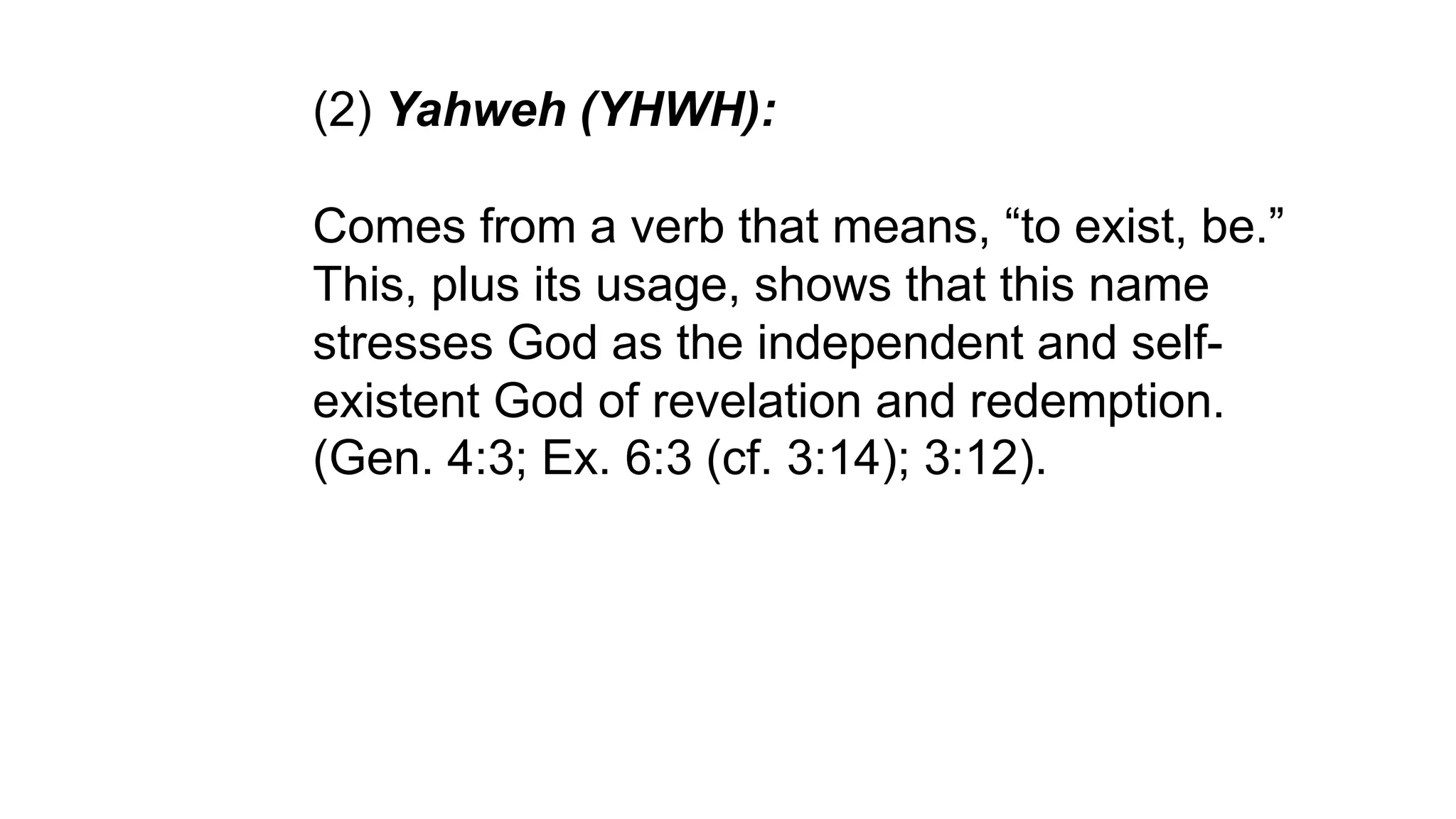 The Names of God | PPTX