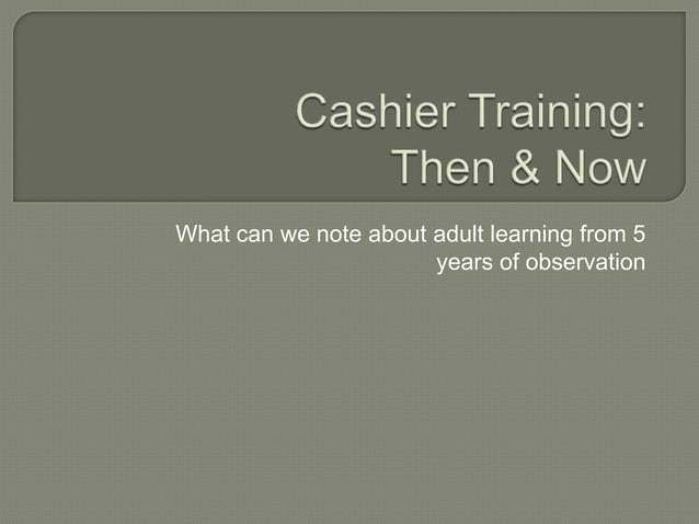 Then and now | PPTX | Adult Education | Education