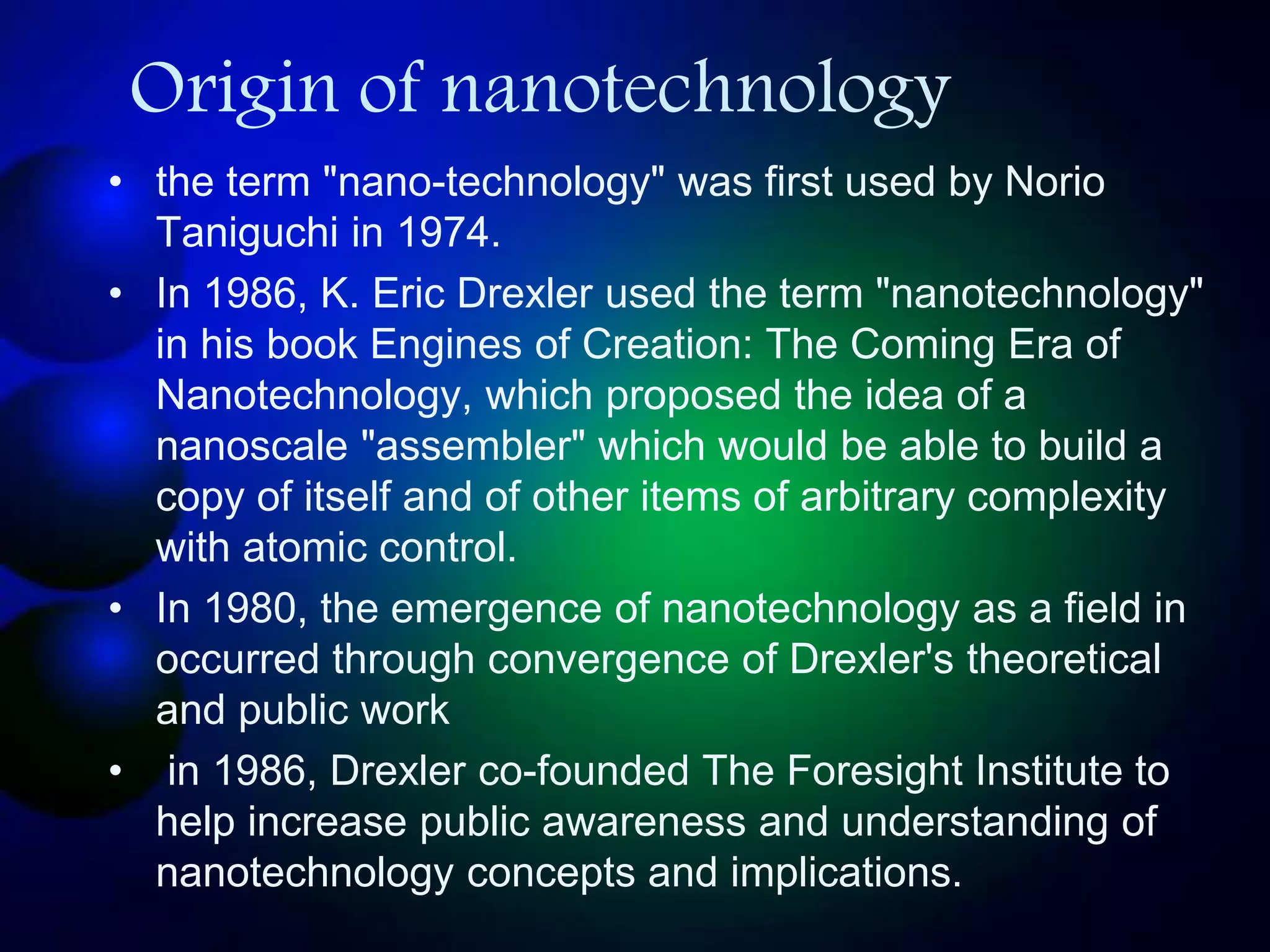 The nano world | PPTX