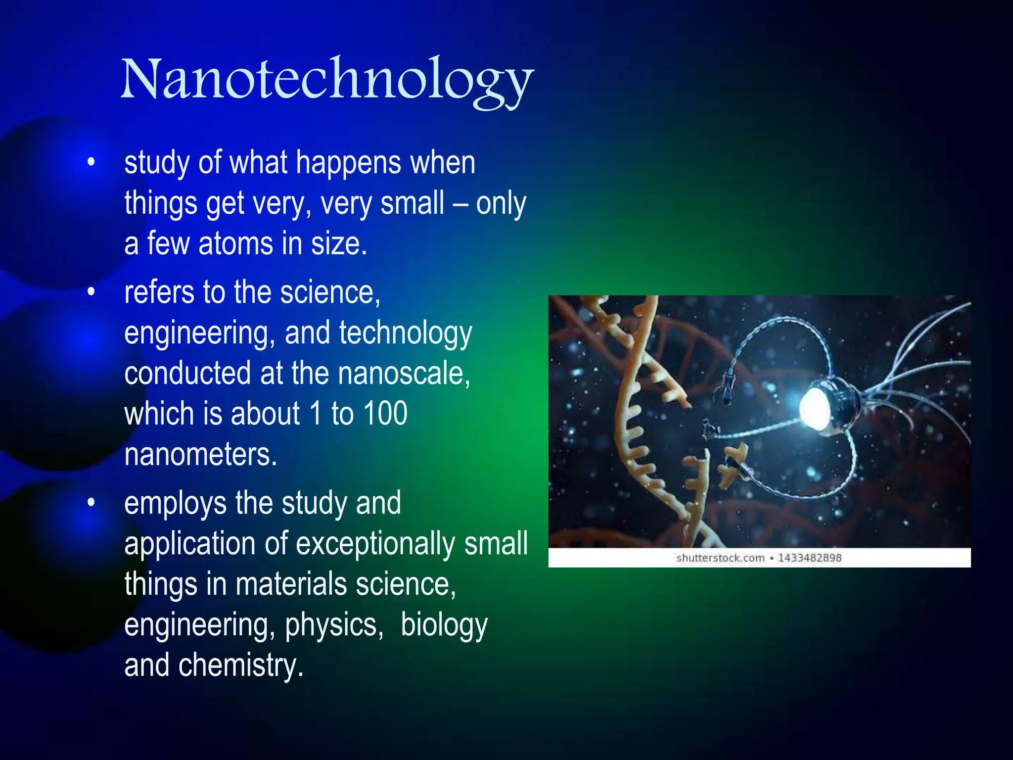 The nano world | PPTX