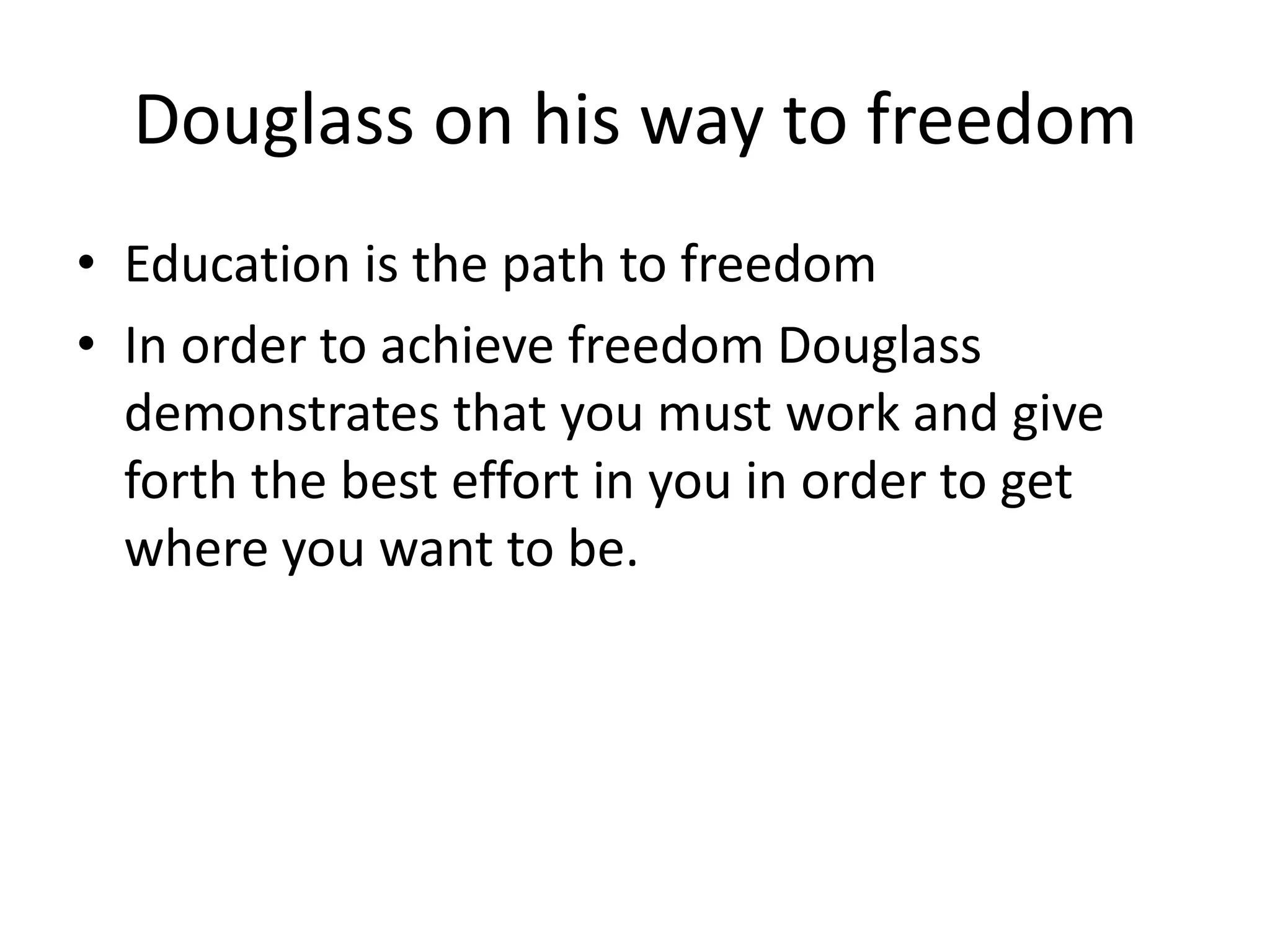 The narrative life of frederick douglas | PPTX