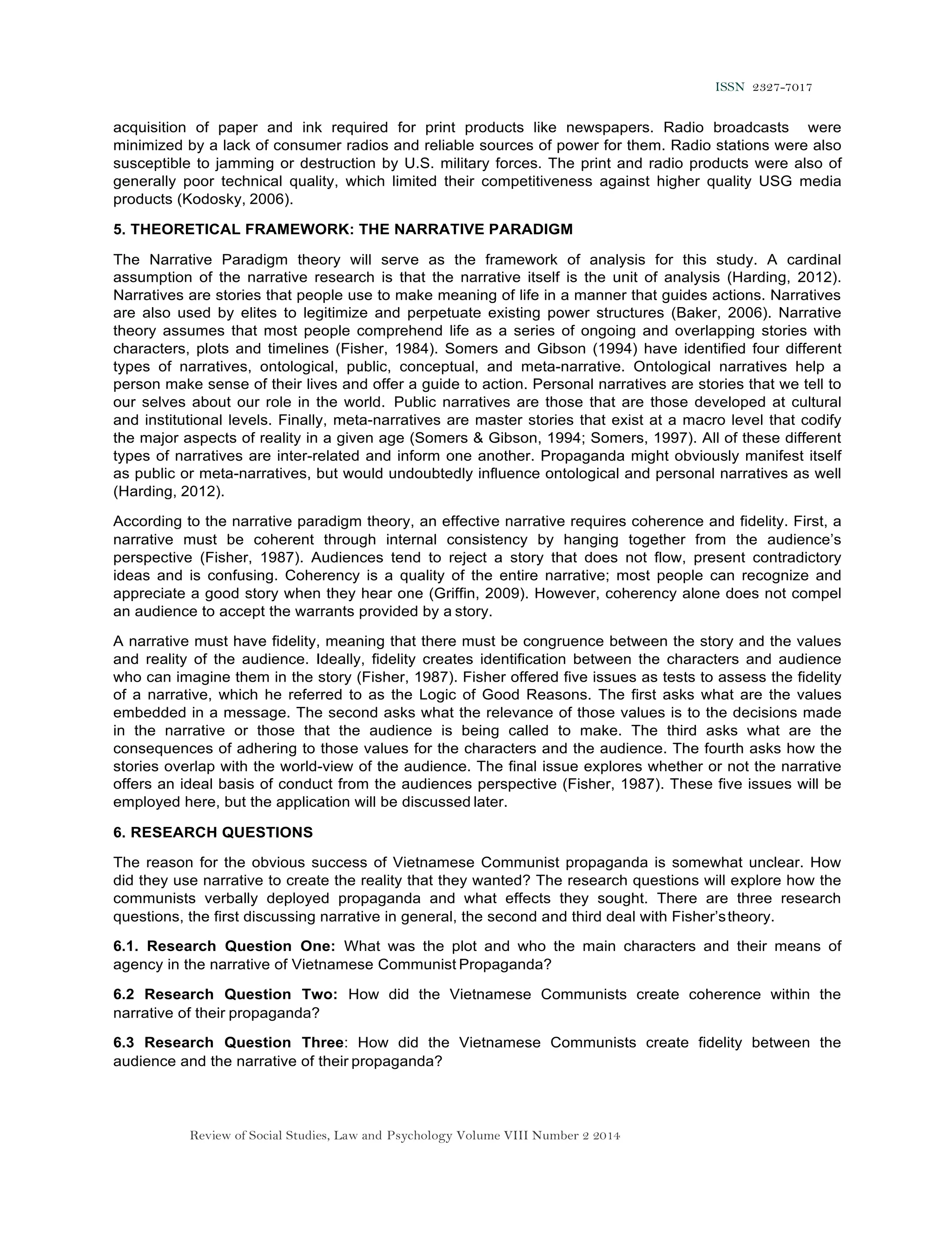 The narrative of vietcong propaganda | PDF