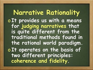The narrative paradigm | PPT