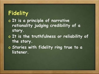 The narrative paradigm | PPT