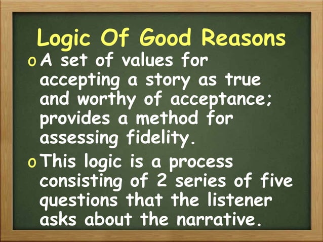 The narrative paradigm | PPT