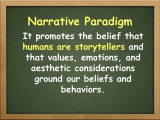 The narrative paradigm | PPT