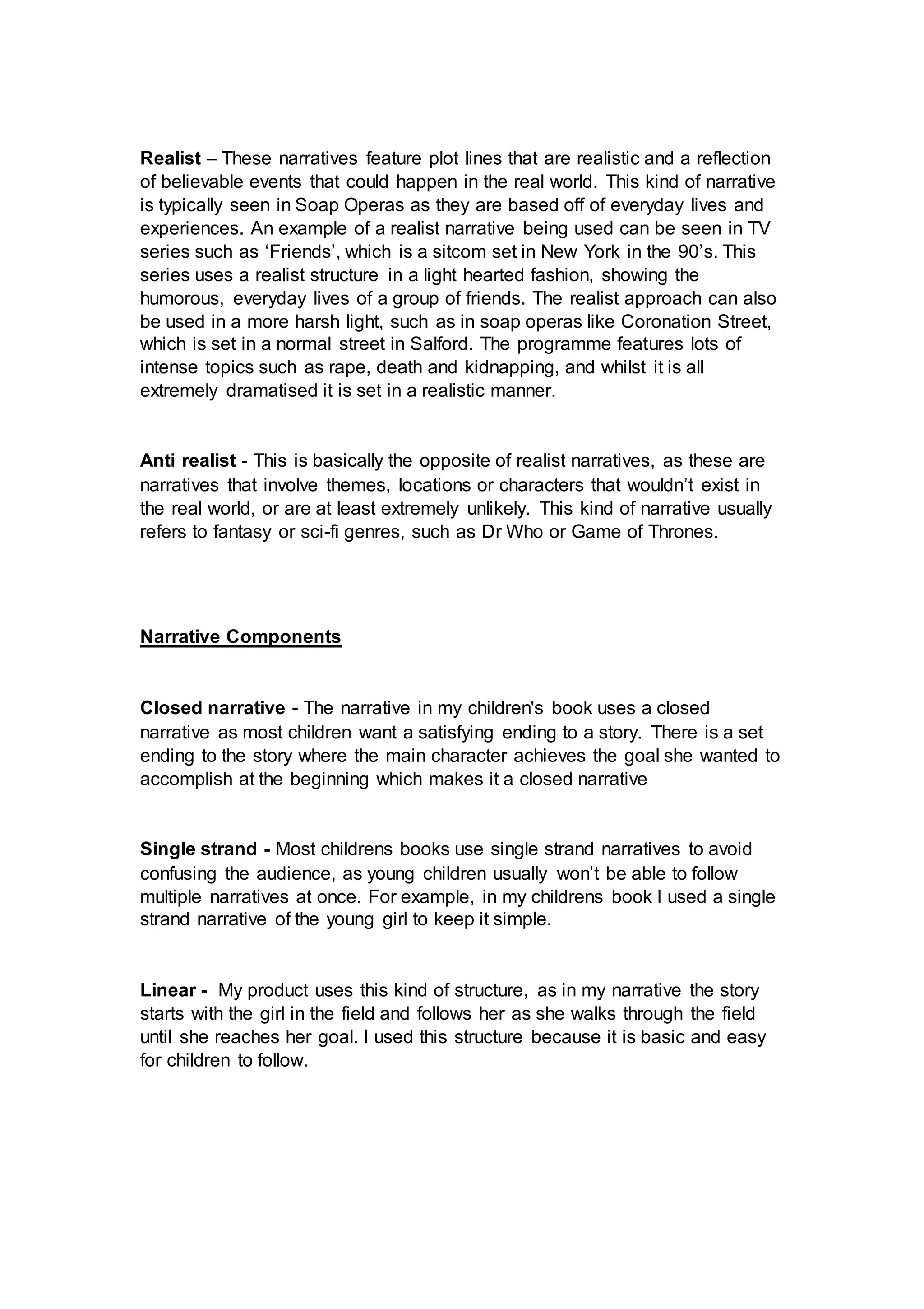 Narrative structure theory | DOCX