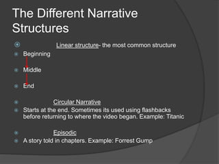 The narrative structure | PPTX | Genres