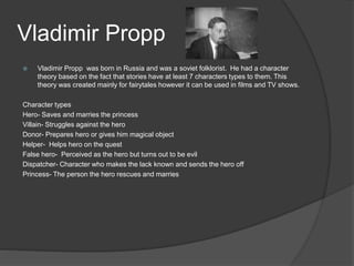 The narrative structure | PPTX | Genres