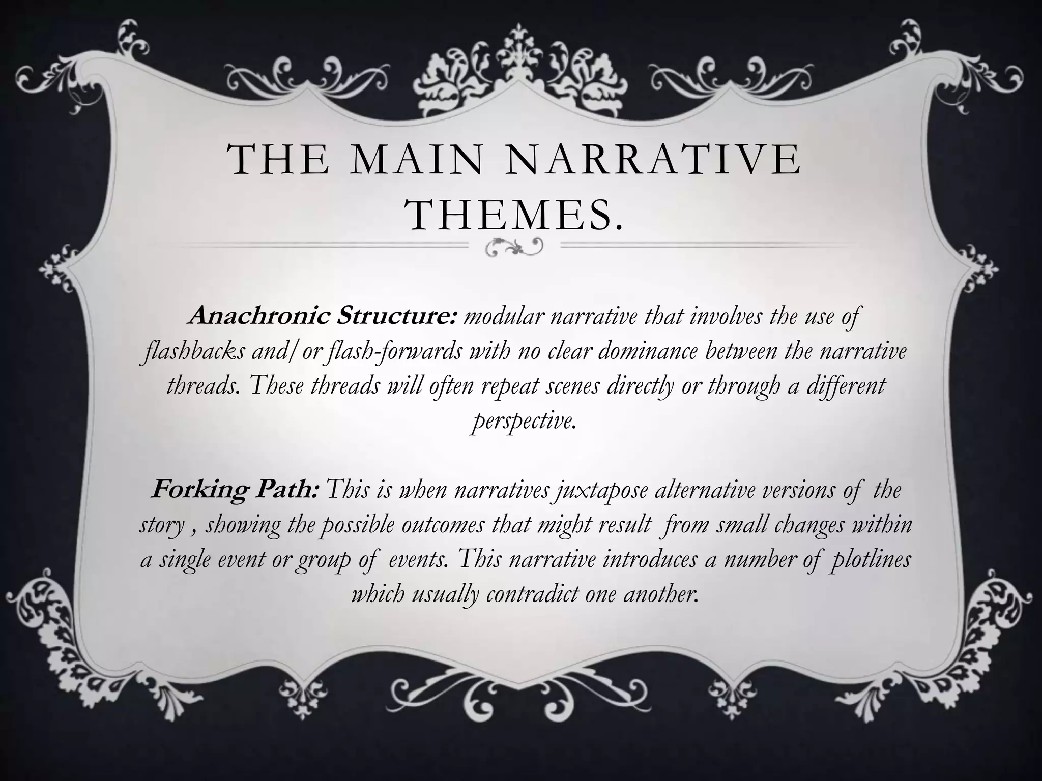MediaThe narrative structure! | PPTX
