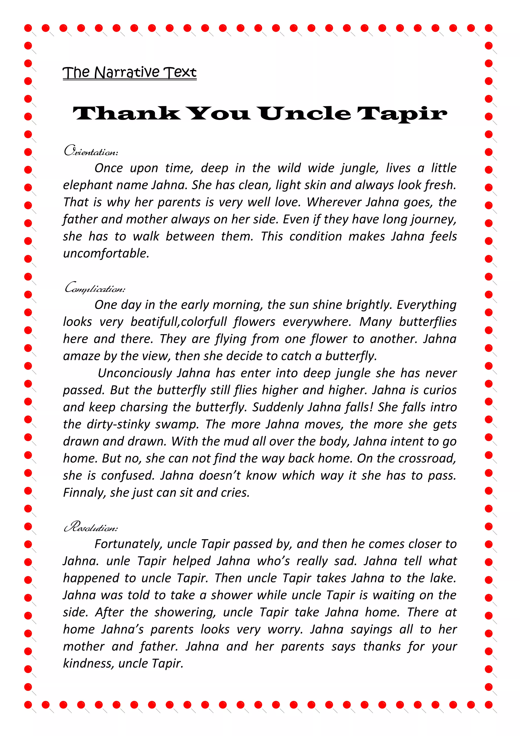 The narrative text | PDF