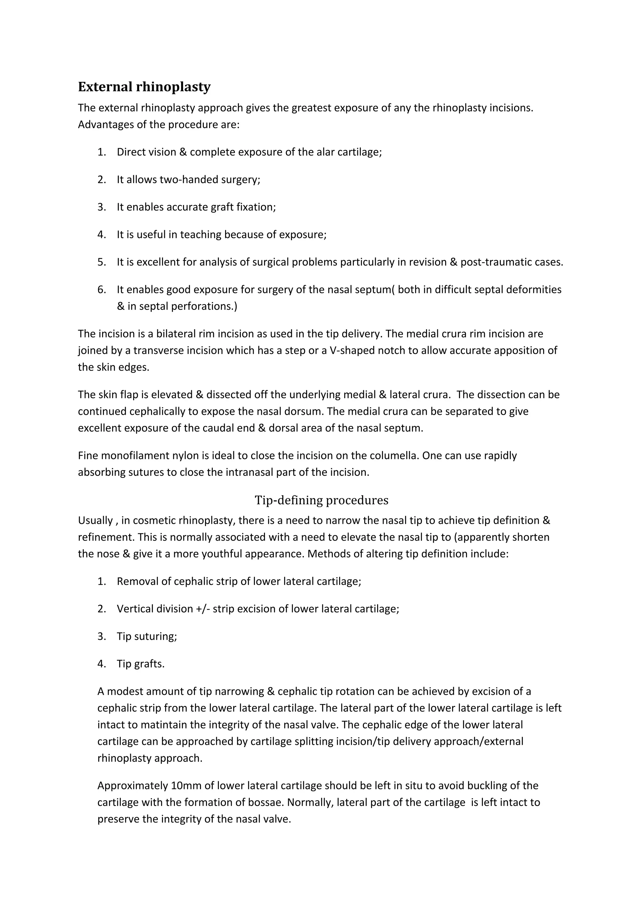The nasal tip & nasolabial angle | DOC