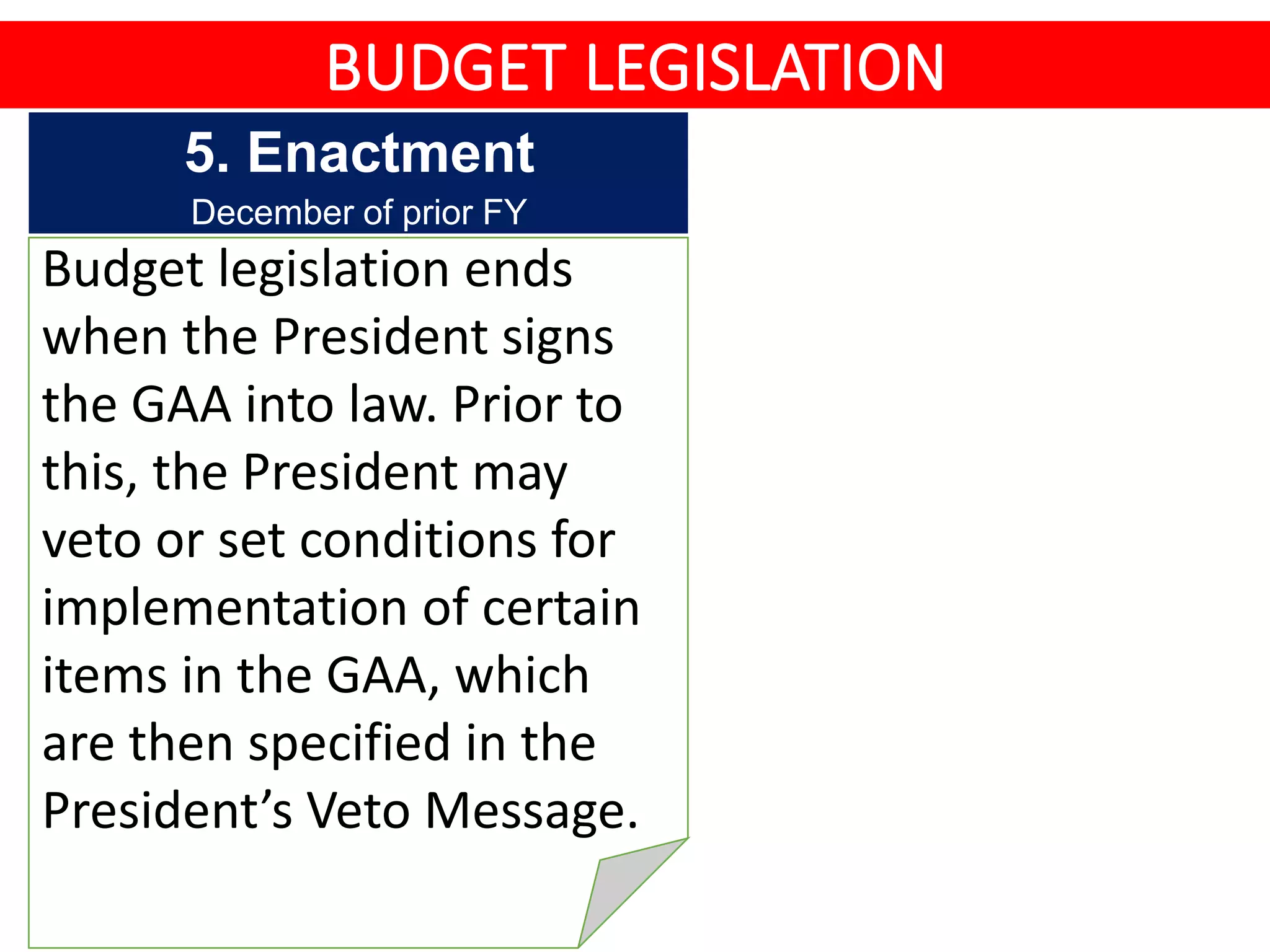 The national budget cycle | PPTX