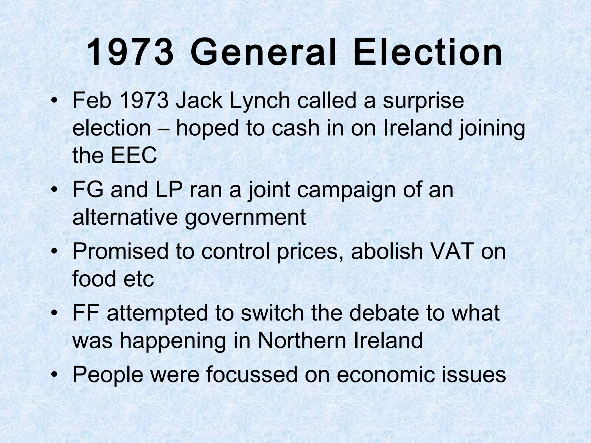 The National Coalition 1973-1977 - revision | PPT