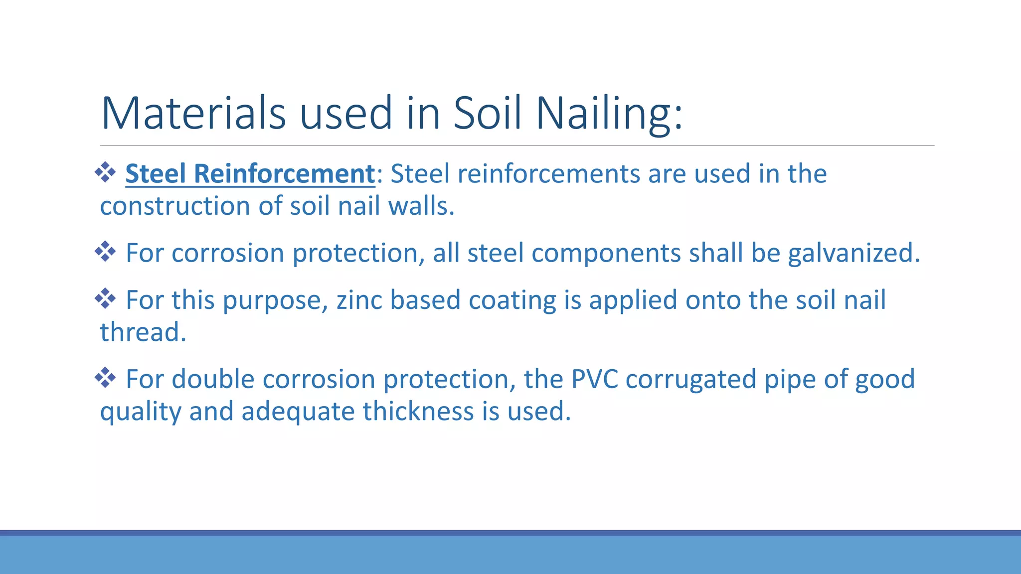 Soil Nailing technique( a brief study in the domain of Geotechnical ...