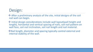 Soil Nailing technique( a brief study in the domain of Geotechnical ...