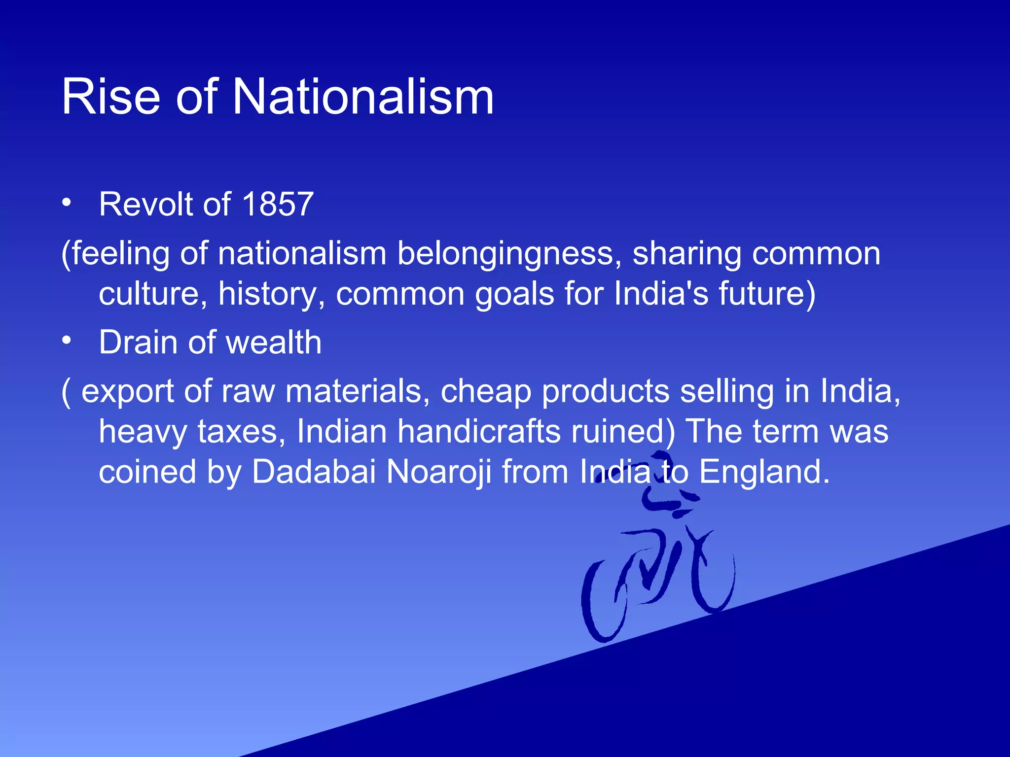 The nationalist movement & india after independence | PPT