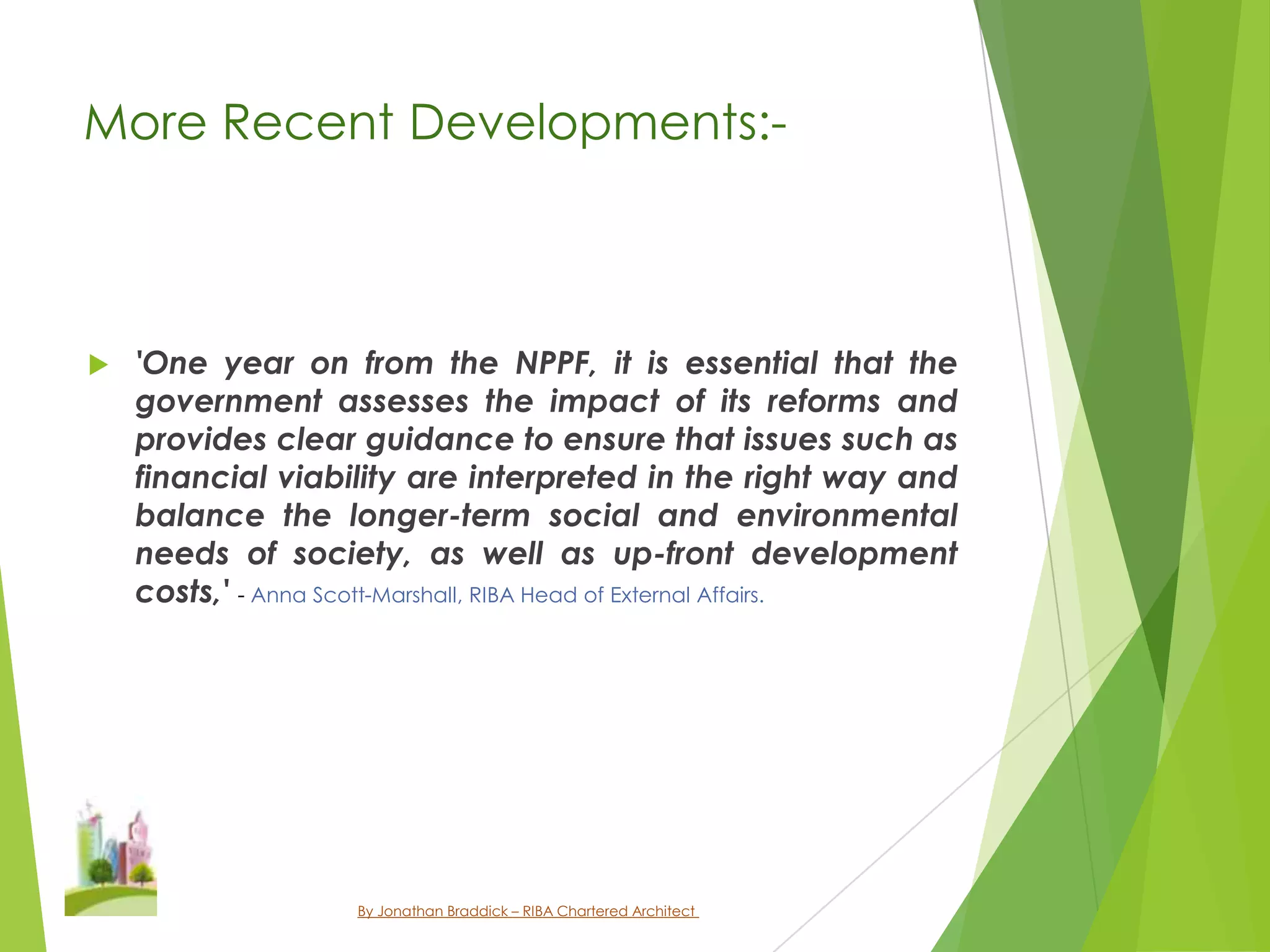 The National Planning Policy Framework (NPPF) - 12 Months On | PPT