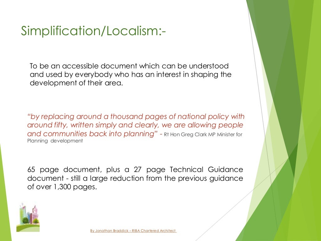 The National Planning Policy Framework (NPPF) - 12 Months On