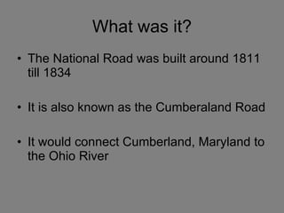 The National Road | PPT