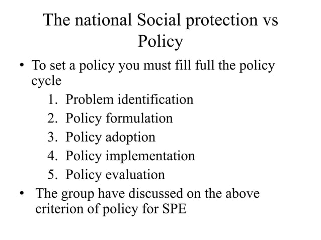 The national social protection policy of ethiopia copy | PPTX