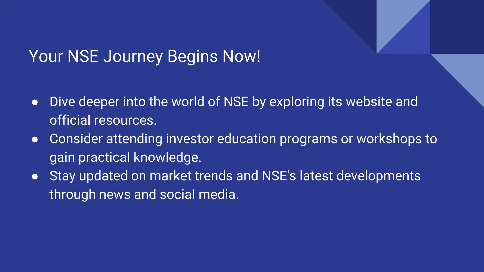 An Overview Of The National Stock Exchange of India | PPTX