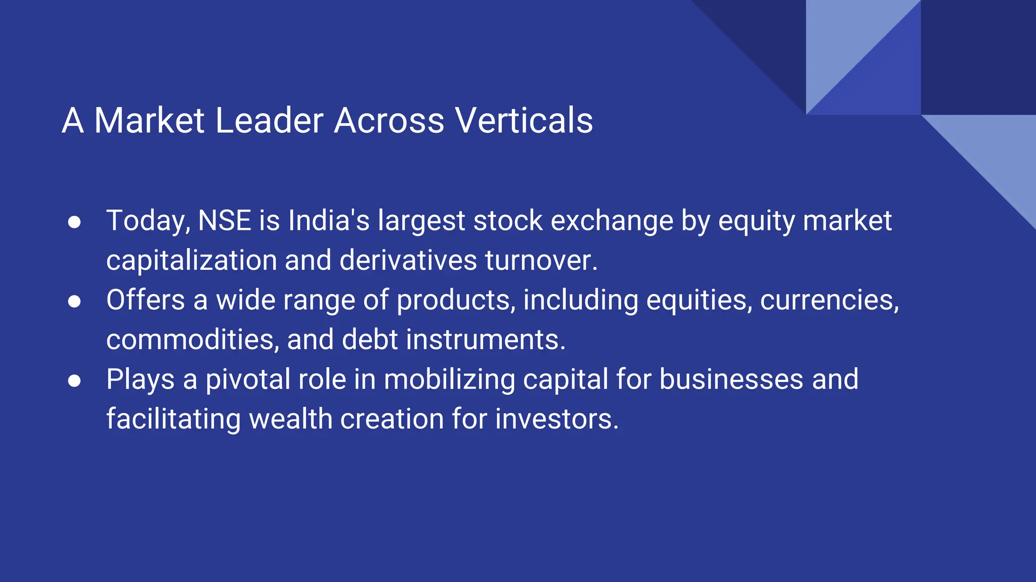 An Overview Of The National Stock Exchange of India | PPTX