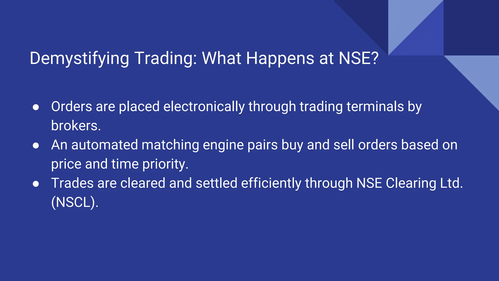 An Overview Of The National Stock Exchange of India | PPTX