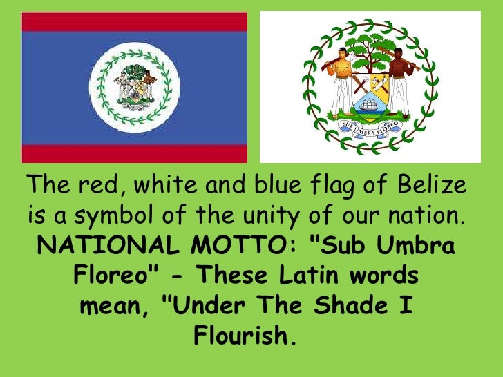 The National Symbols of Belize