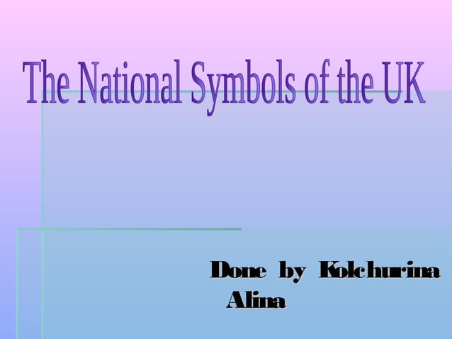 The national symbols of the uk | PPT