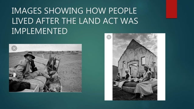 The native land act of 1913 | PPTX | Land and Farms | Real Estate