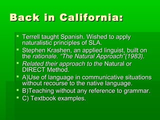 The Natural Approach | PPT