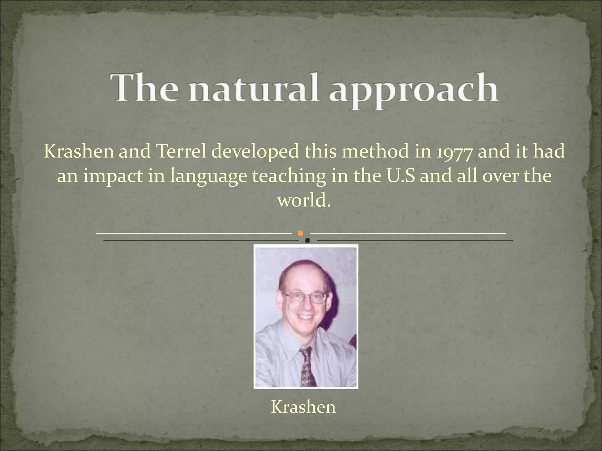 The natural approach | PPT