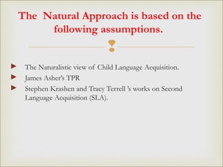 The natural approach | PPT