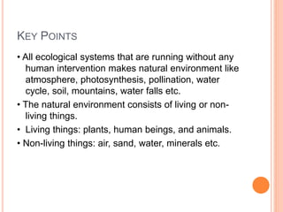 The Natural Environment and natural resources | PPTX