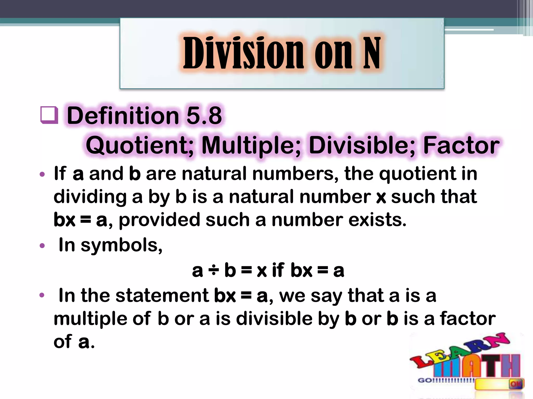 The natural numbers | PPTX