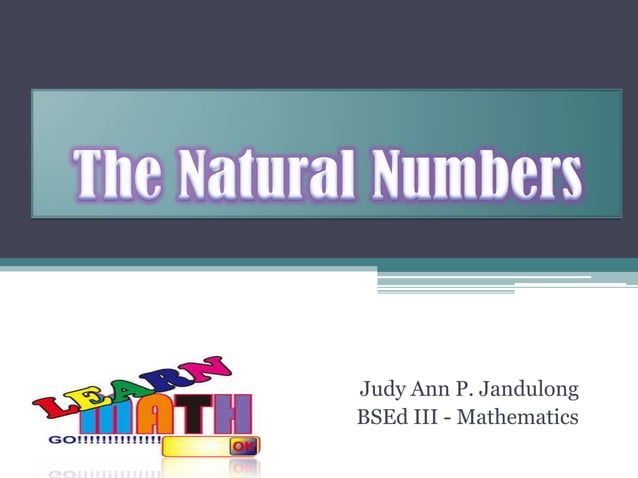 The natural numbers | PPTX | Programming Languages | Computing