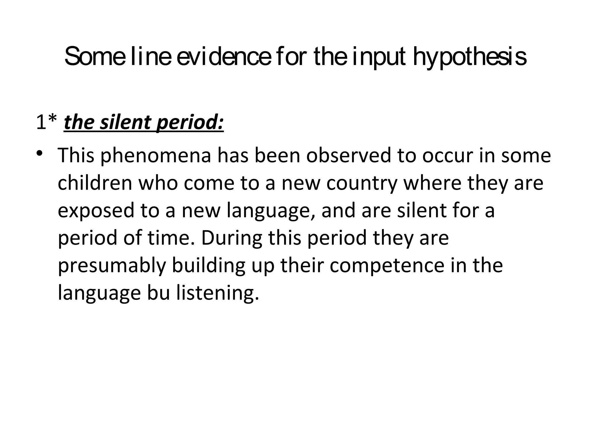 The natural order hypothesis | PPT